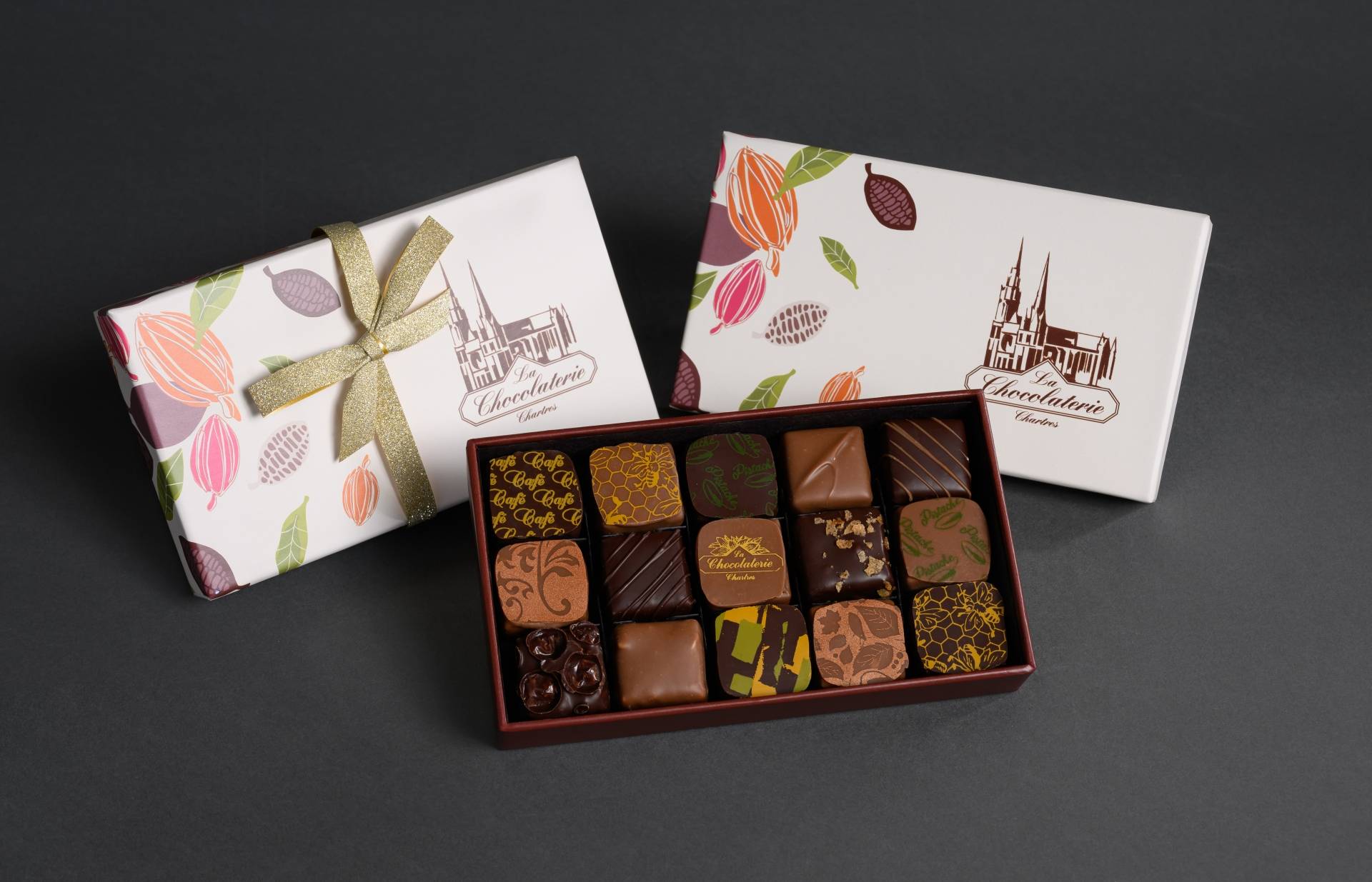 Ecrin de 15 chocolats - La Chocolaterie Chartres